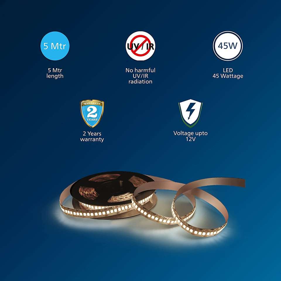 PHILIPS 240 LEDs 5 m White Steady Strip Rice Lights Price in India ...