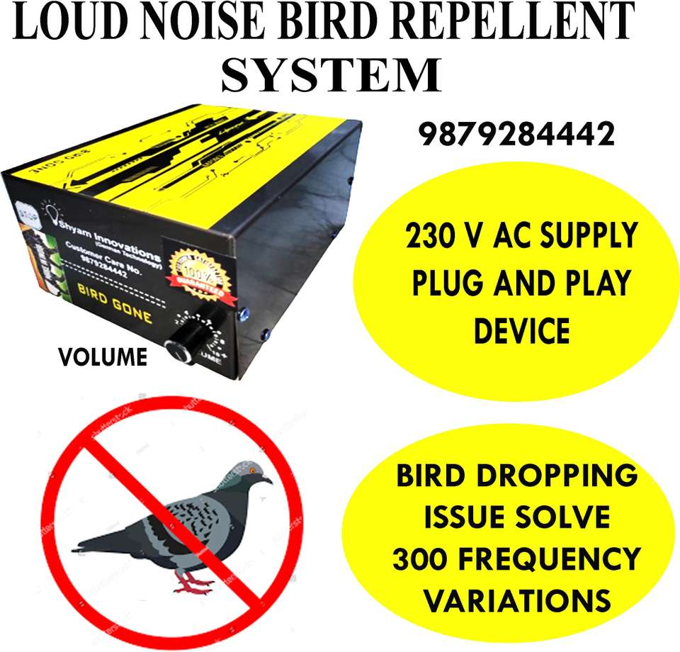 Shyam Innovations Bird Repellent System, Loud Frequency Sound ...