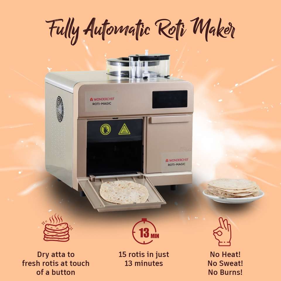 WONDERCHEF Roti-Magic Fully Automatic Roti Maker Price in India - Buy ...