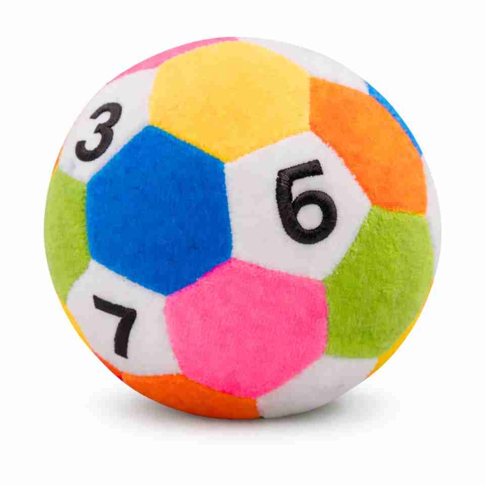 Rooboo Number Soft Toy Ball Multicolor Plush Stuffed Toy for Kids Boys ...