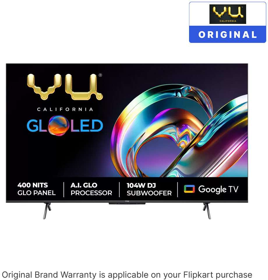 Vu GloLED 126 cm (50 inch) Ultra HD (4K) LED Smart Google TV with DJ ...
