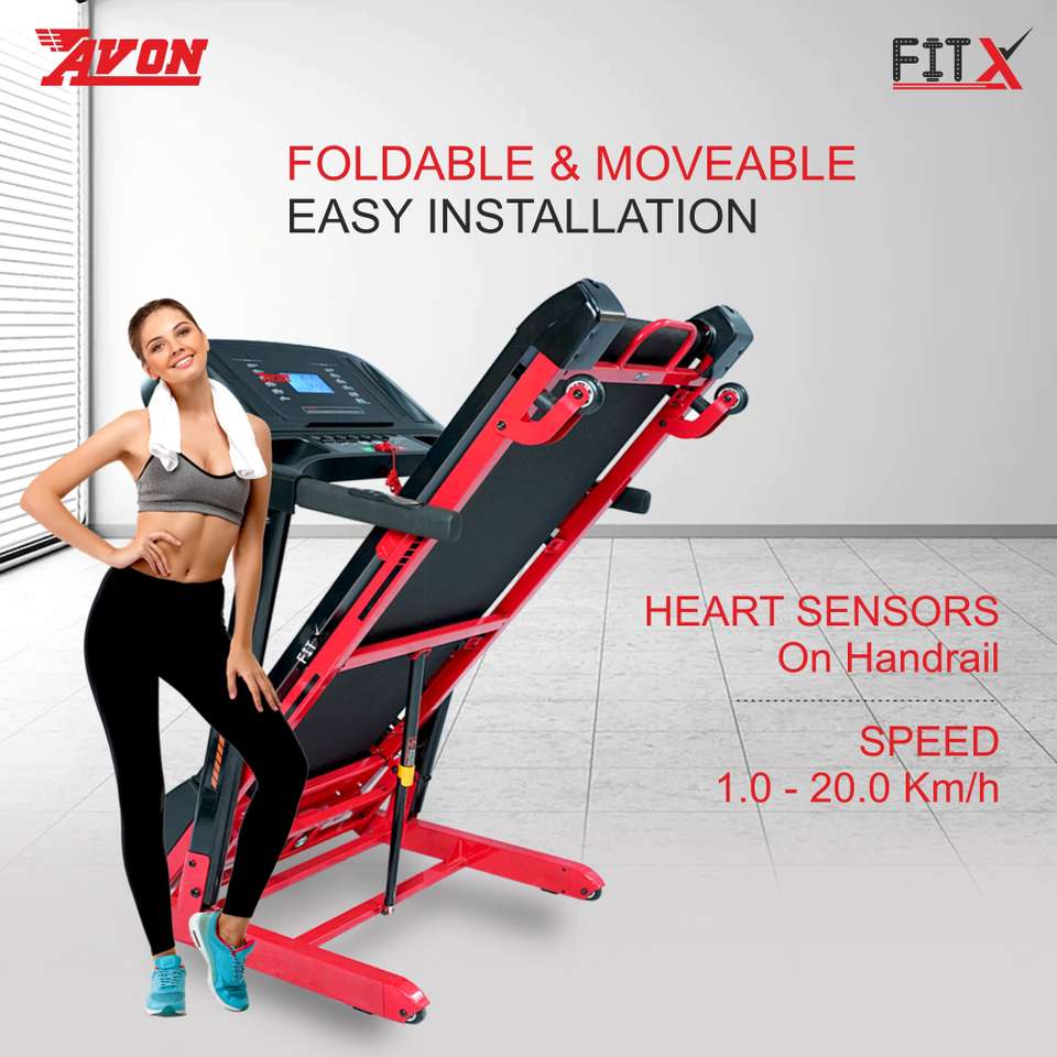 AVON Fitx, Motorized , 5 HP Peak with Power Incline with Handrails ...
