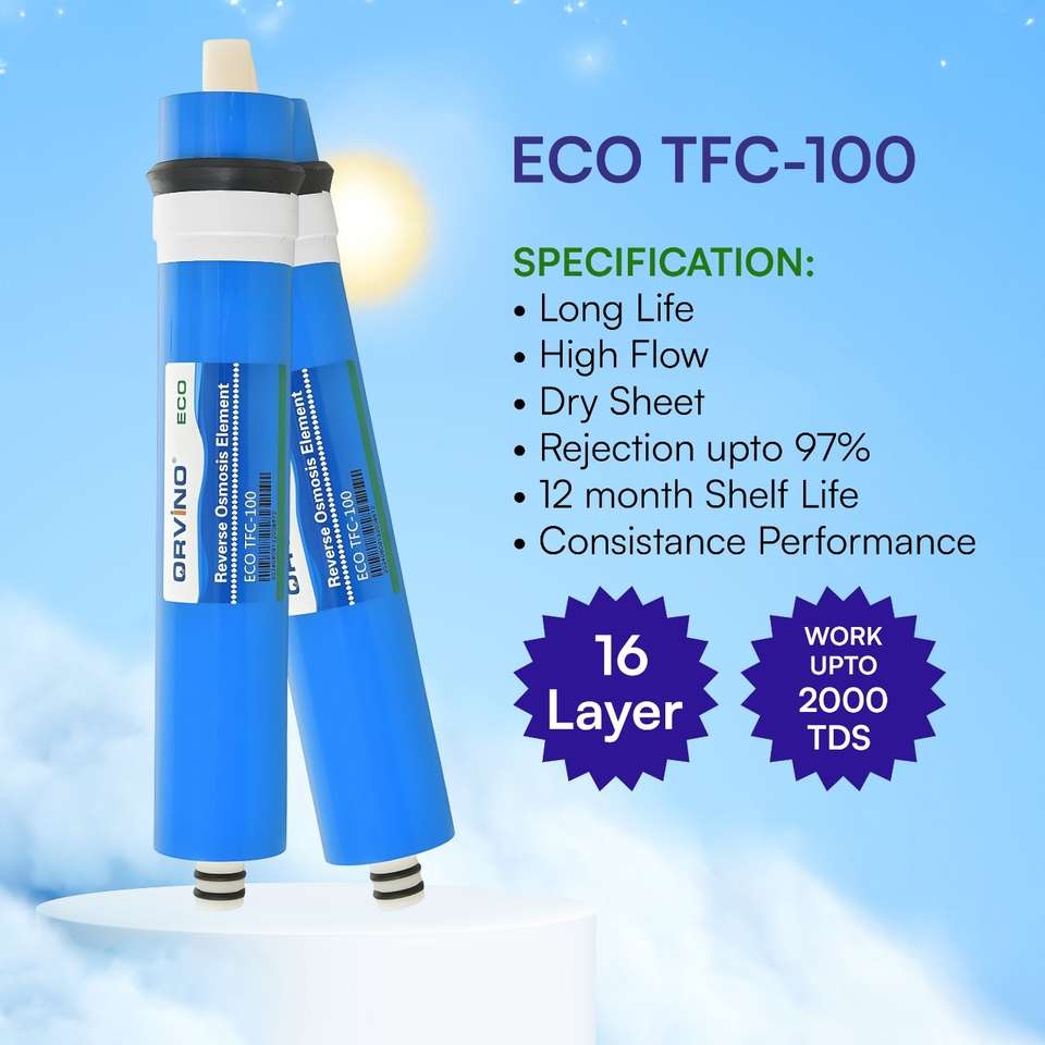 ORVINO 100 GPD RO Membrane for All Types of RO Purifier (Works upto ...