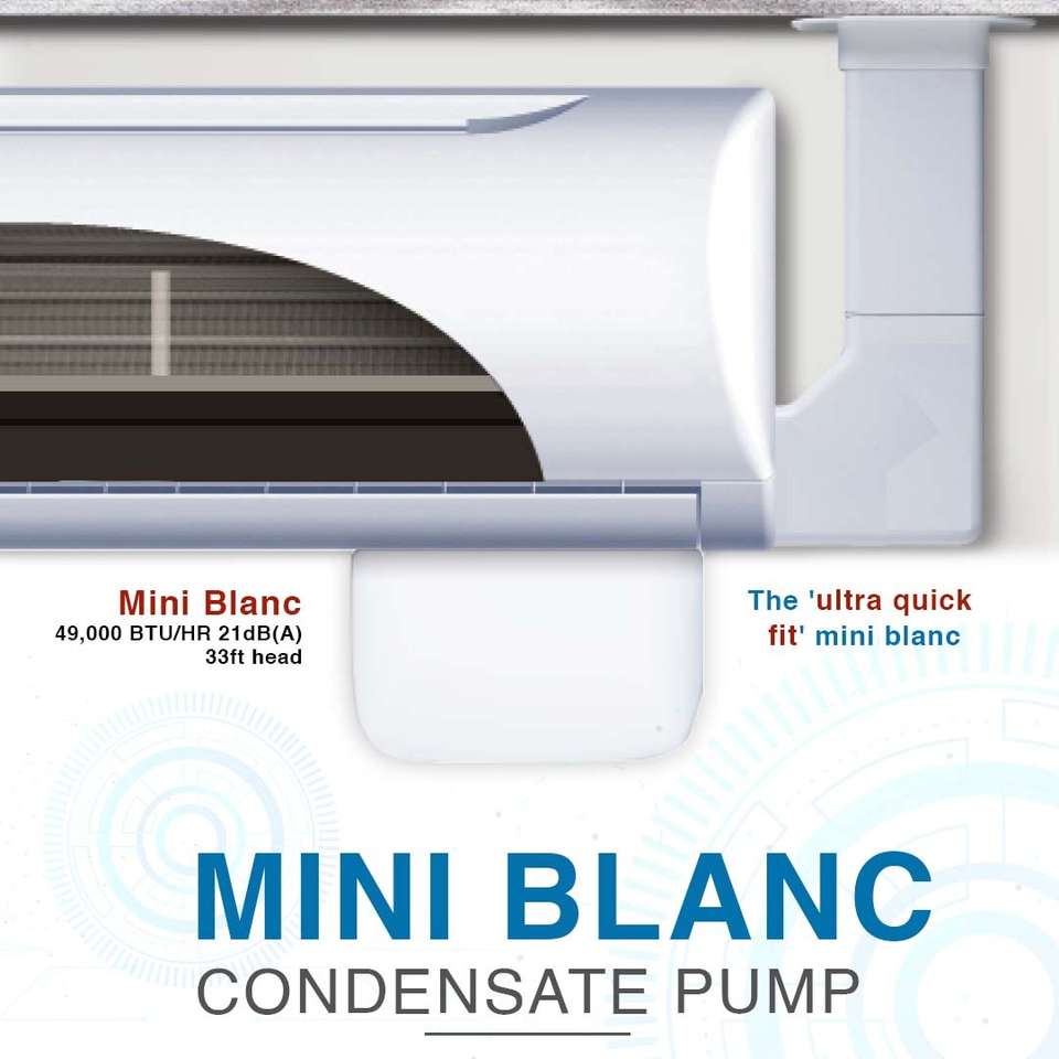 Spinxx Aspen Mini Blanc Automatic Condensate Drain Pump for Split Air ...
