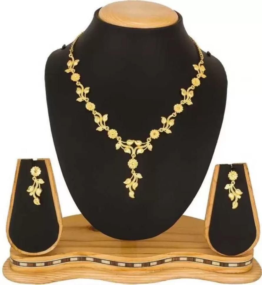 EGALENTERPRISE Alloy Gold-plated Gold Jewel Set (Pack of 1) | Ali2BD ...